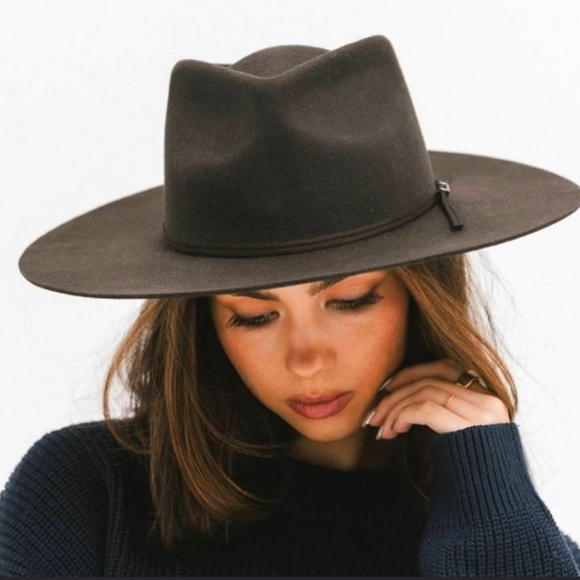 BOUTIQUE | Accessories | Bohemian Style Black Felt Panama Fedora New In ...